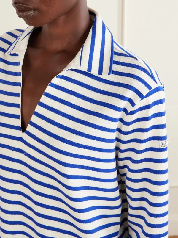 Polo Ralph Lauren Striped Cotton-jersey Mini Dress