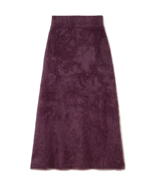 LISA YANG Asta Brushed-cashmere Midi Skirt - Red