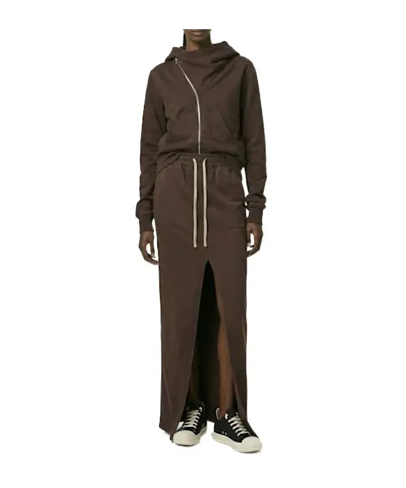 Rick Owens Mountain Jersey Turtleneck Sweatshirt - Black