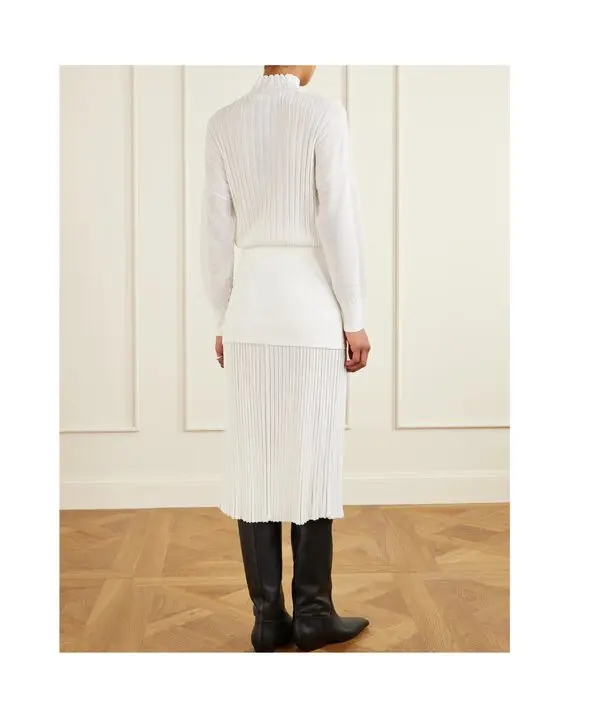 Proenza Schouler Luiza Ribbed-knit Turtleneck Sweater - White