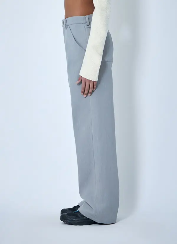 RIER Wide-leg Tailored Pants - Blue