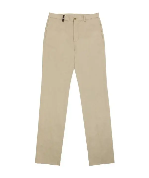 FERRAGAMO Straight Leg Casual Pants - Nude