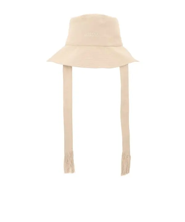 Isabel Marant Étoile Bucket Hat With Logo Detail - Nude