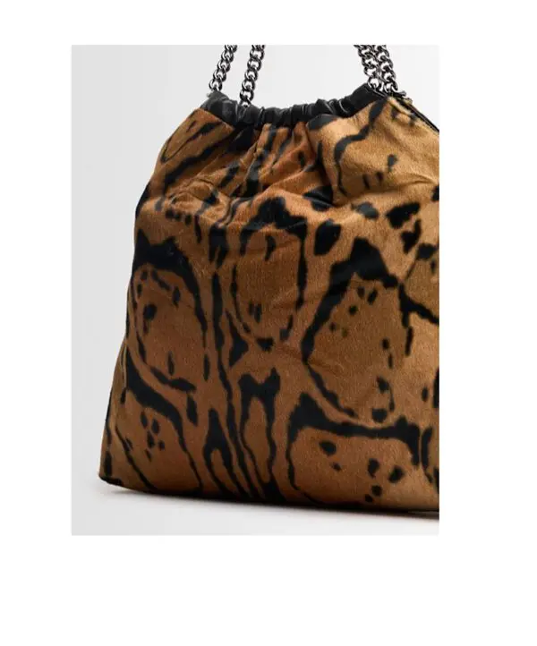 Stella McCartney Medium Ocelot Print Bag