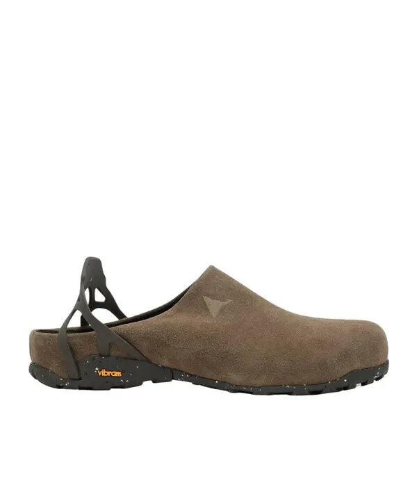 ROA Suede Mules With Vibram Ecostep Sole - Brown
