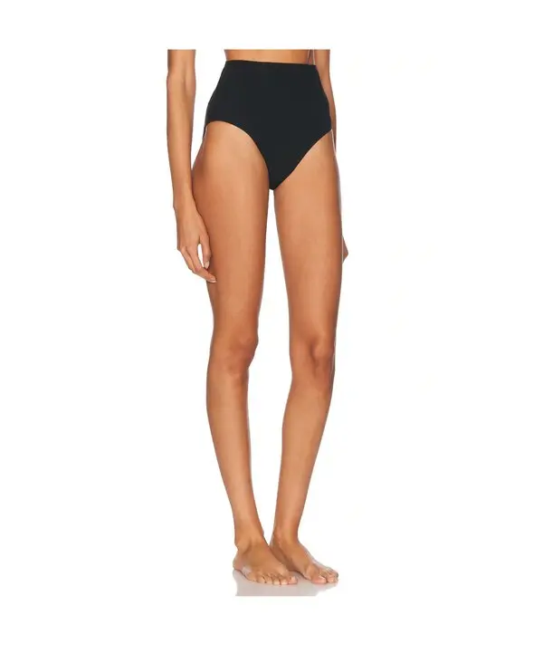 NILI LOTAN High-waisted Bikini Bottoms - Black