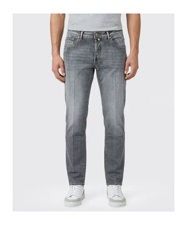 Jacob Cohen Logo Patch Denim Jeans - Black