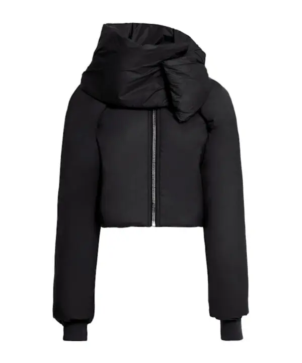Rick Owens Cropped Down Bomber Jacket