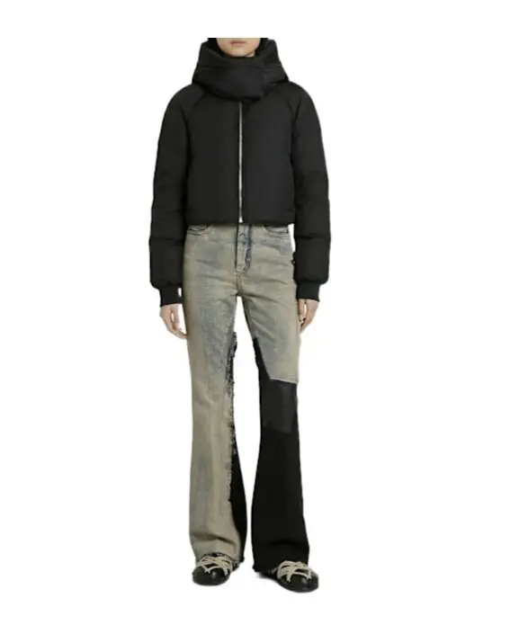 Rick Owens Cropped Down Bomber Jacket