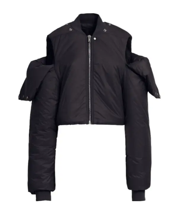 Rick Owens Cropped Down Bomber Jacket
