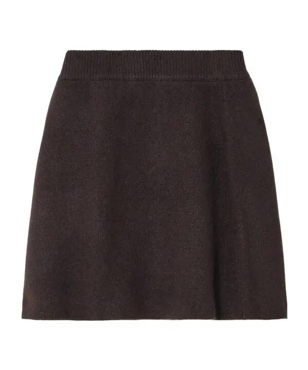 LISA YANG Clare Cashmere Mini Skirt - Brown