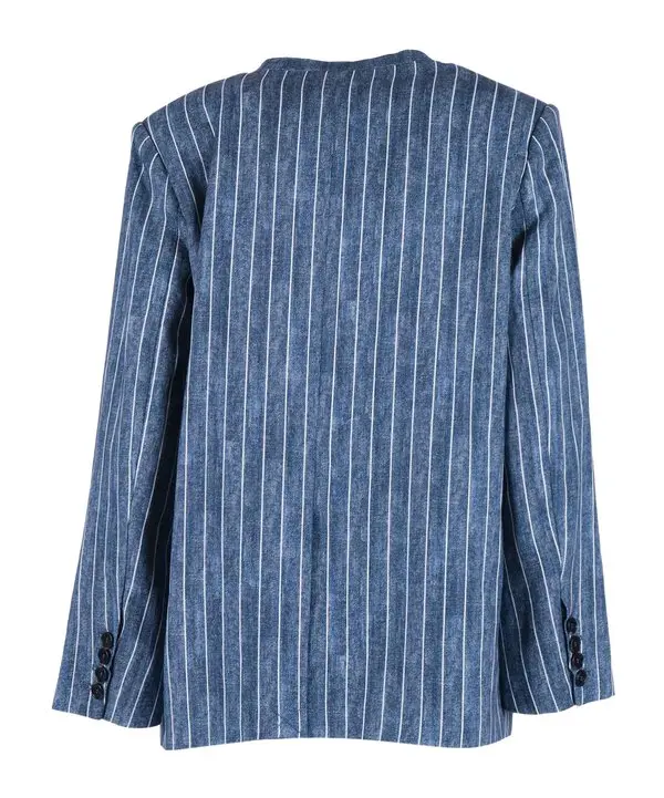 Ermanno Scervino Striped Single-breasted Blazer
