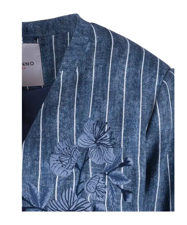 Ermanno Scervino Striped Single-breasted Blazer