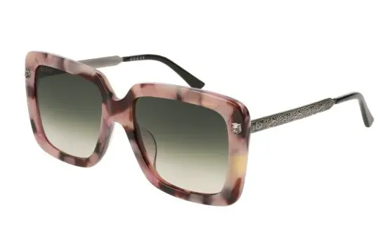Gucci Logo Detail Square Frame Sunglasses