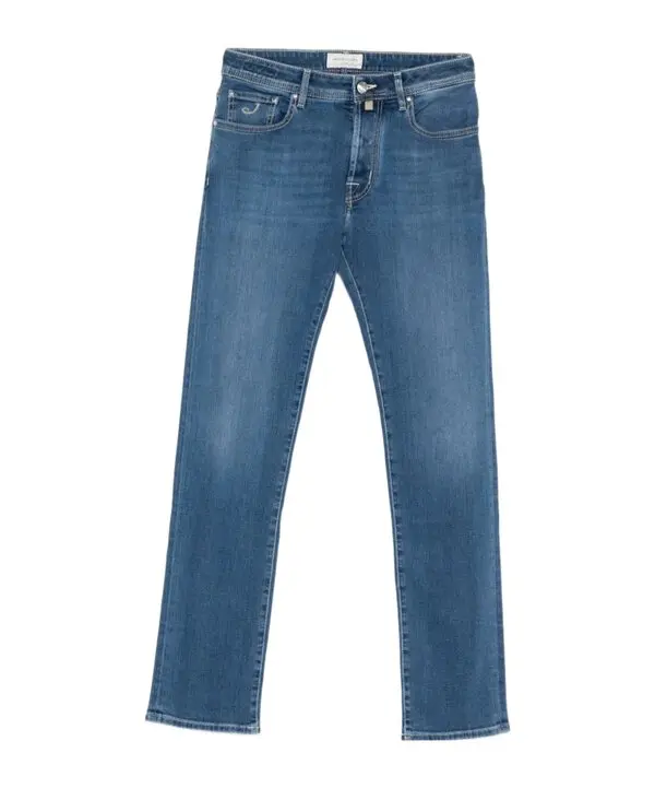 Jacob Cohen Five Pockets Slim Fit Trousers - Medium Blue