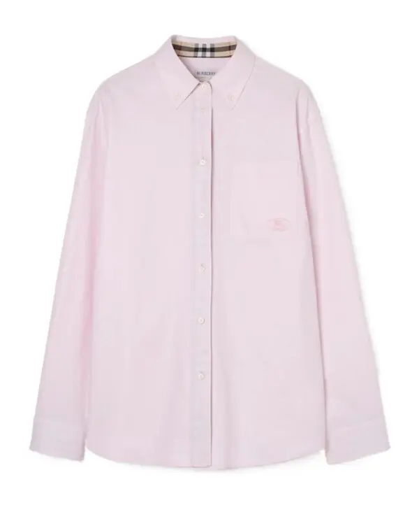 Burberry Letitia Logo Pocket Shirt - Purple