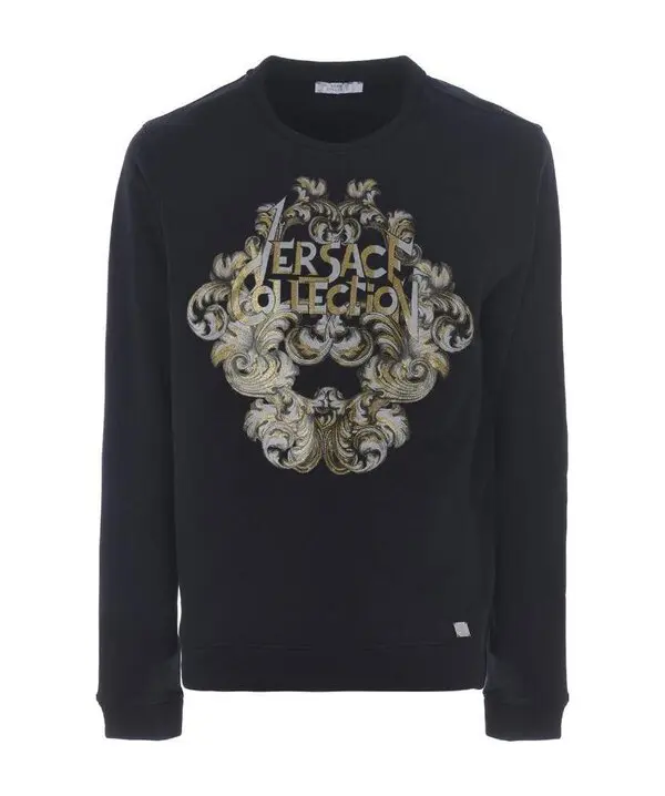 Versace Patterned Crewneck Pullover