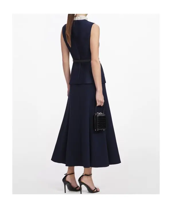 SELF-PORTRAIT Ruffled Midi Dress