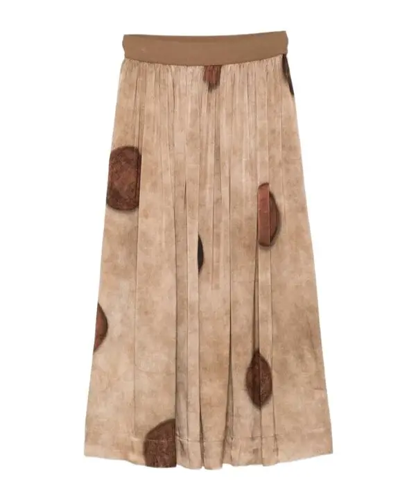 UMA WANG Elastic Waist Midi Skirt
