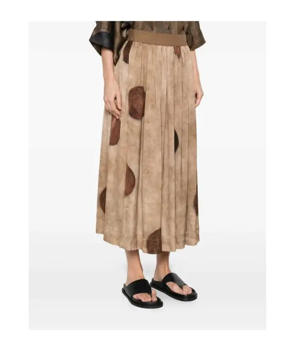 UMA WANG Elastic Waist Midi Skirt