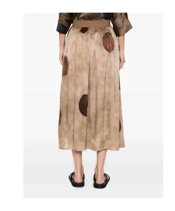 UMA WANG Elastic Waist Midi Skirt
