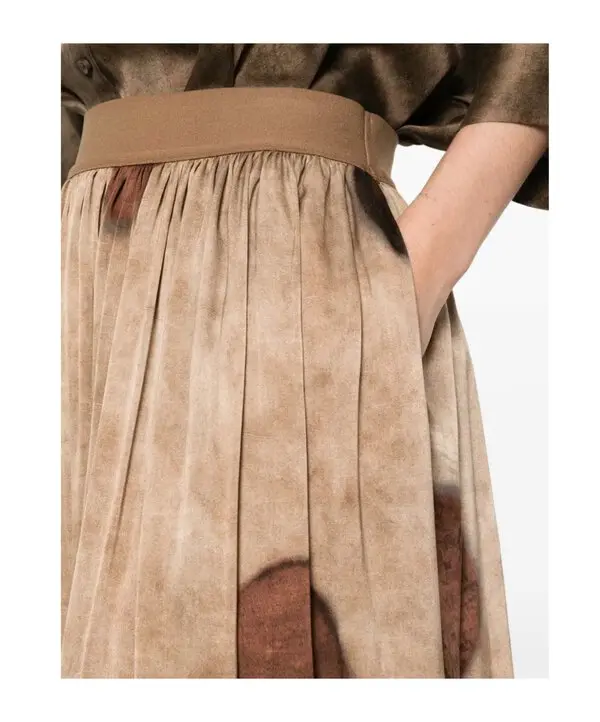 UMA WANG Elastic Waist Midi Skirt