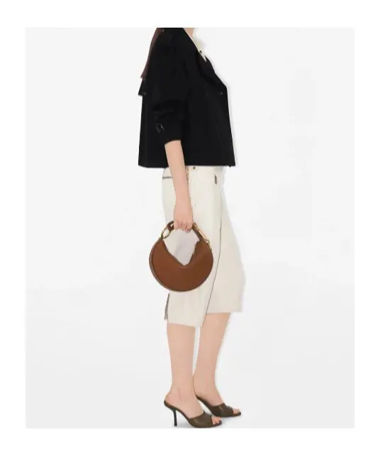Burberry Cropped Gabardine Trench Jacket