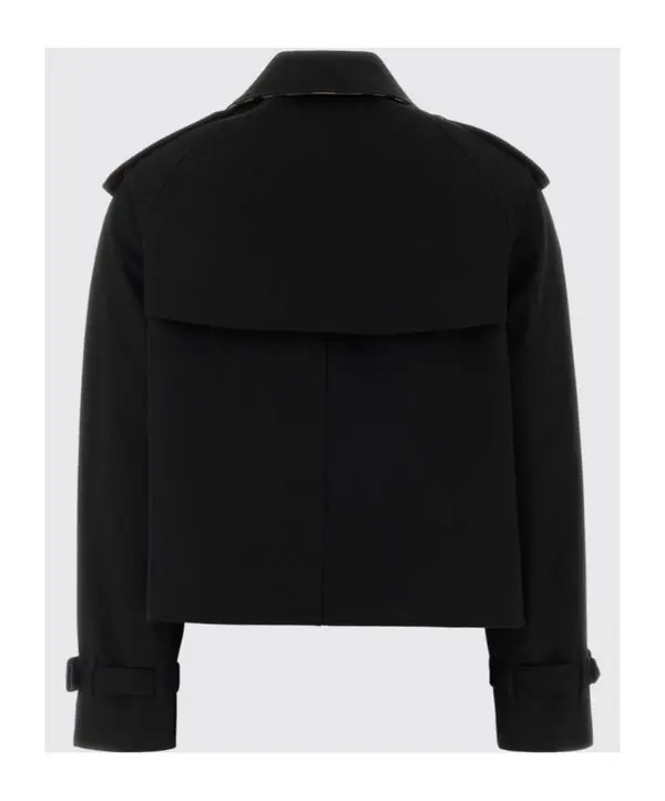 Burberry Cropped Gabardine Trench Jacket
