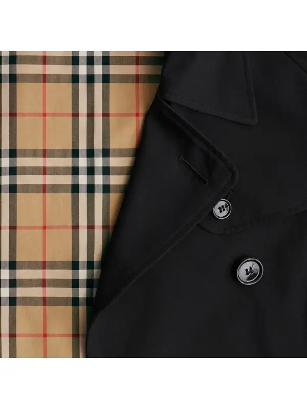Burberry Cropped Gabardine Trench Jacket
