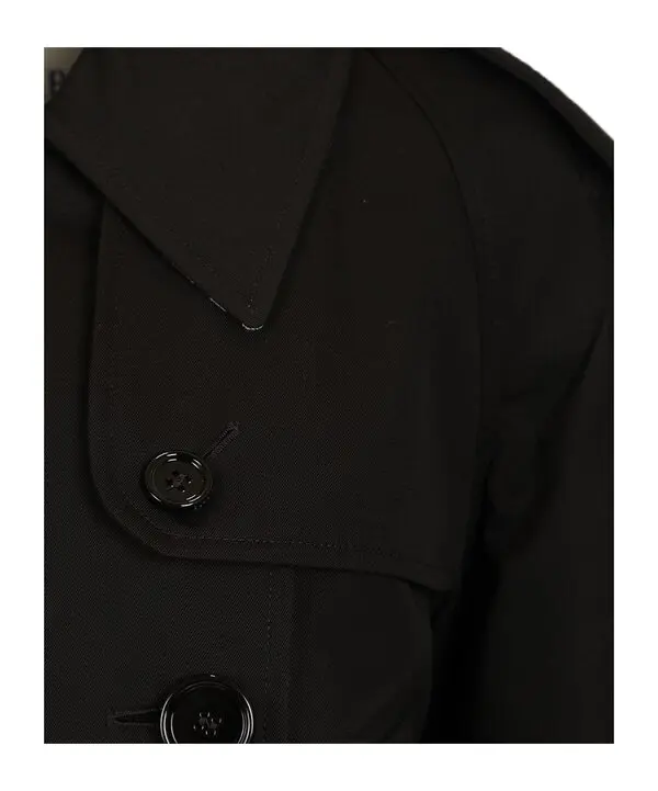 Burberry Cropped Gabardine Trench Jacket