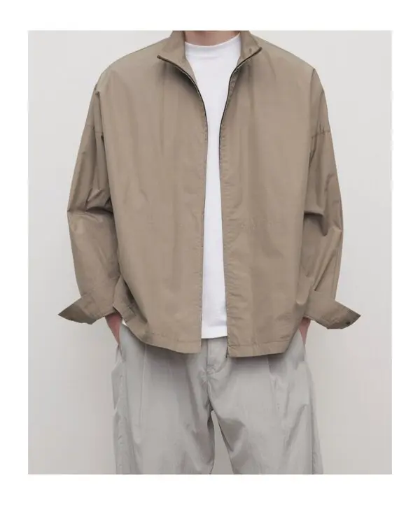 THE ROW Zip-up High Neck Jacket - Leaf Green