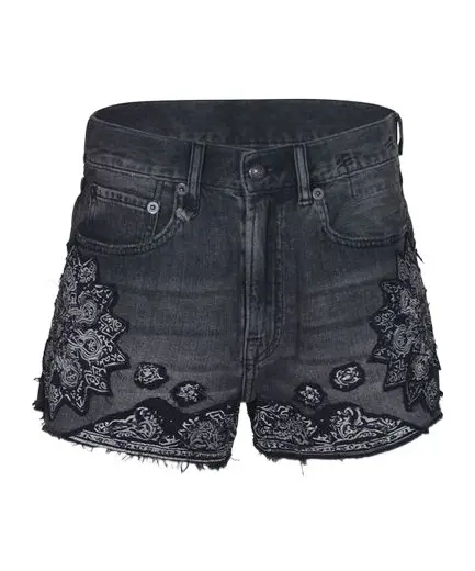 R13 X-boyfriend Shorts - Black