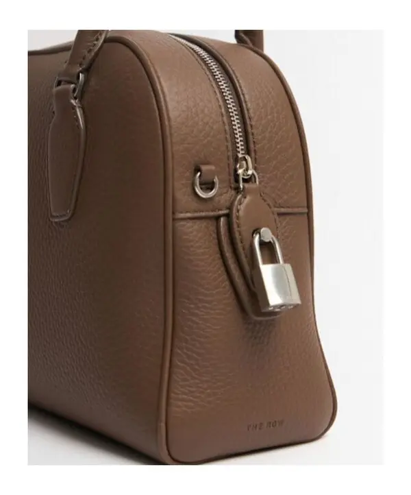 THE ROW Lux Grain Leather Top Handle Bag - Green