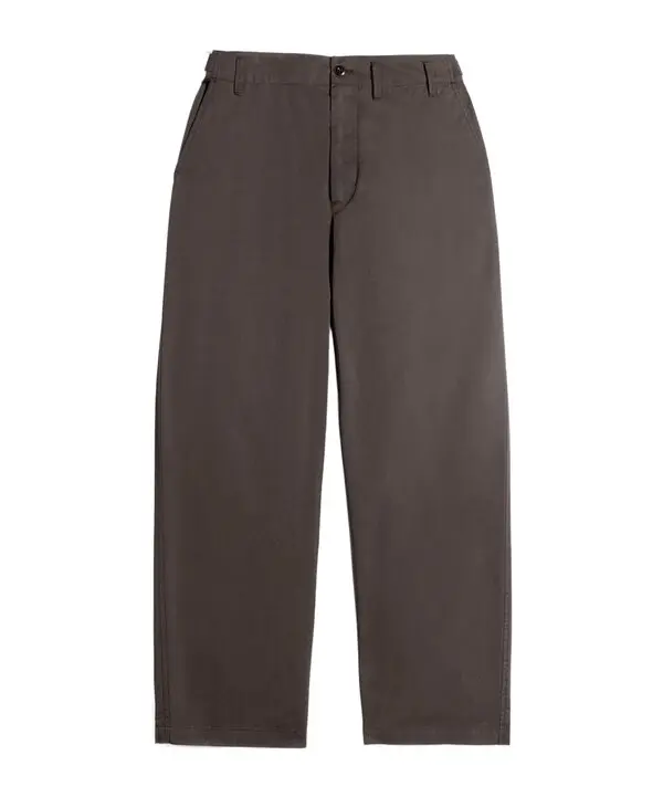 LEMAIRE Tapered Workwear Pants - Ristretto
