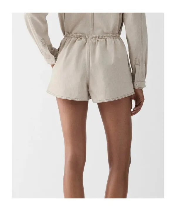 Jacquemus Amelo De-nîmes Denim Shorts - Light Beige
