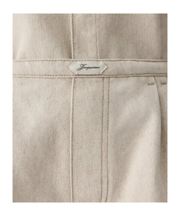 Jacquemus Amelo De-nîmes Denim Shorts - Light Beige