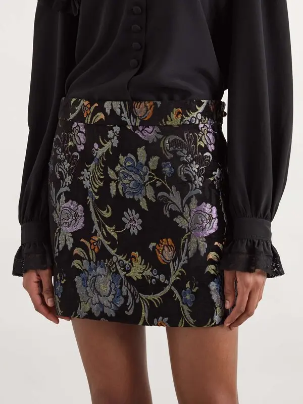 Chloé Floral Jacquard Mini Skirt
