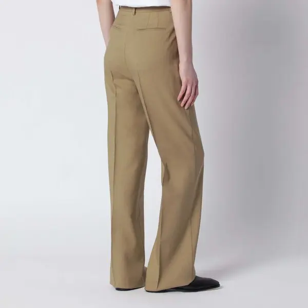 Max Mara Tailored Wide-leg Trousers With Belt Loops