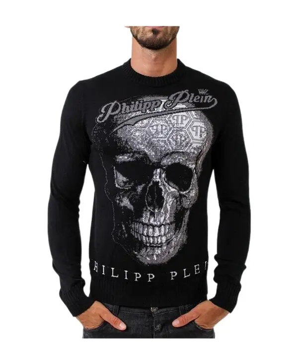 Philipp Plein Logo Skull Pullover