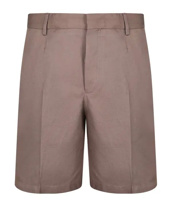 Zegna Tailored Pleated Shorts - Brown