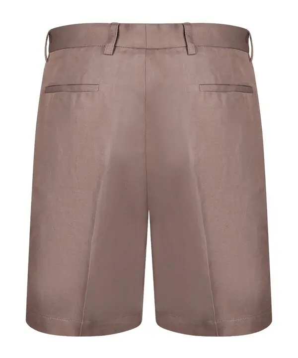 Zegna Tailored Pleated Shorts - Brown