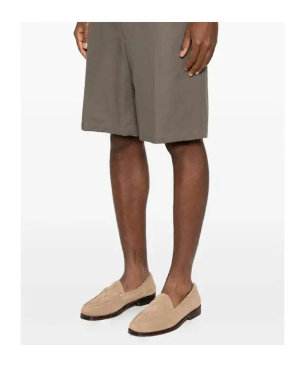 Zegna Tailored Pleated Shorts - Brown