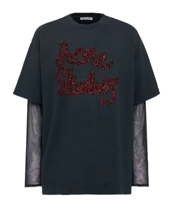 Acne Studios Edra Layered L/s Cotton T-shirt