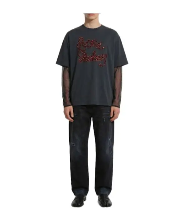 Acne Studios Edra Layered L/s Cotton T-shirt