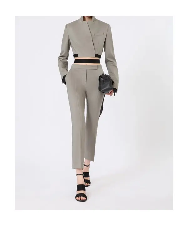 Max Mara Cropped Notched Lapel Jacket