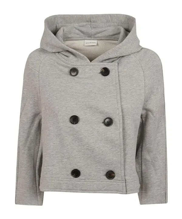Dries Van Noten Hooded Casual Jacket - Gray