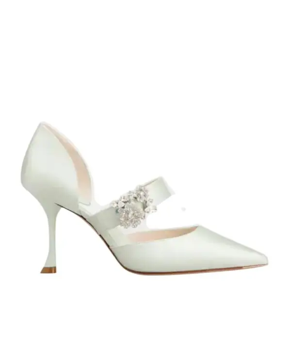 ROGER VIVIER Mary Jane Pumps With Crystal Buckle