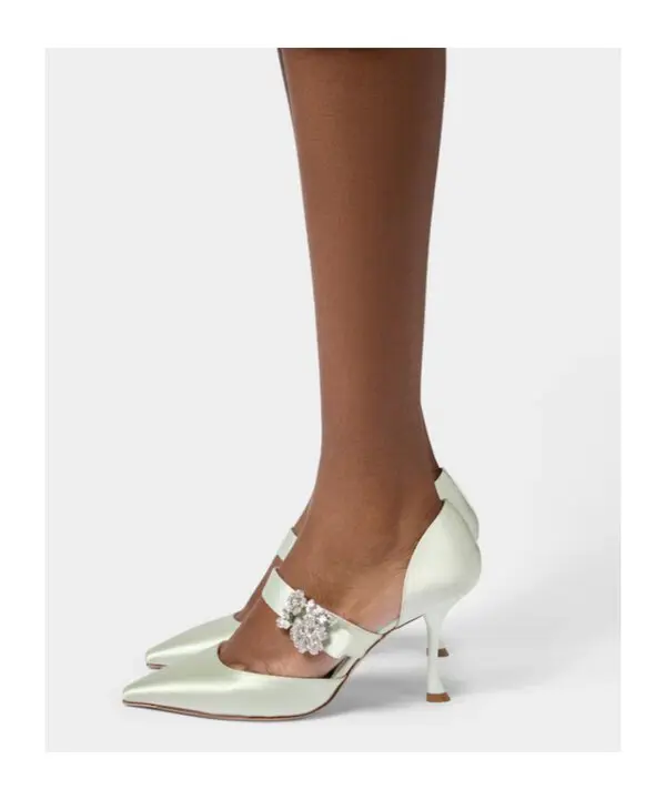 ROGER VIVIER Mary Jane Pumps With Crystal Buckle