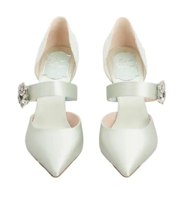 ROGER VIVIER Mary Jane Pumps With Crystal Buckle