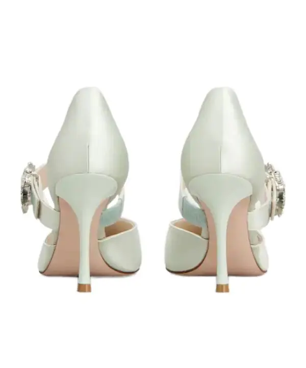 ROGER VIVIER Mary Jane Pumps With Crystal Buckle